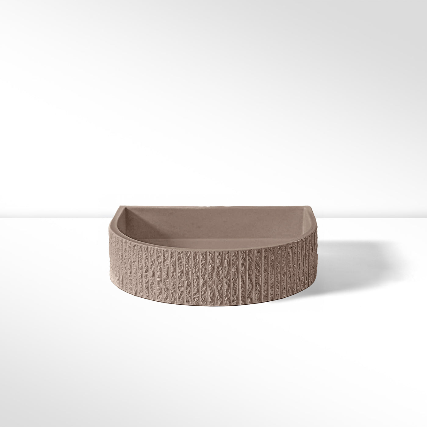 Concrete Half Moon Rugged Basin – Studio xOx