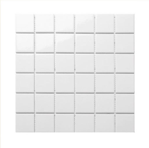 Square White Matt 50x50mm Tile – Studio xOx