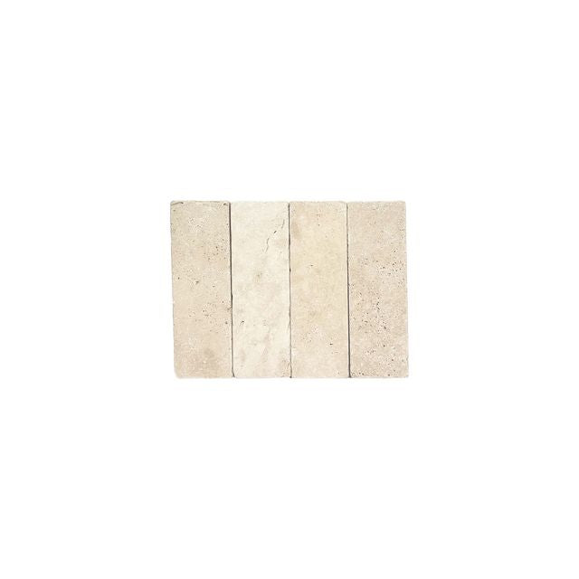 The Cyprus Travertine Crema Tumbled Bejmat 50x150mm Tile – Studio xOx