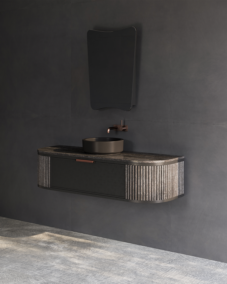 Mia Vanity | Australian-Made | Fluted Natural Stone Detail – Studio xOx